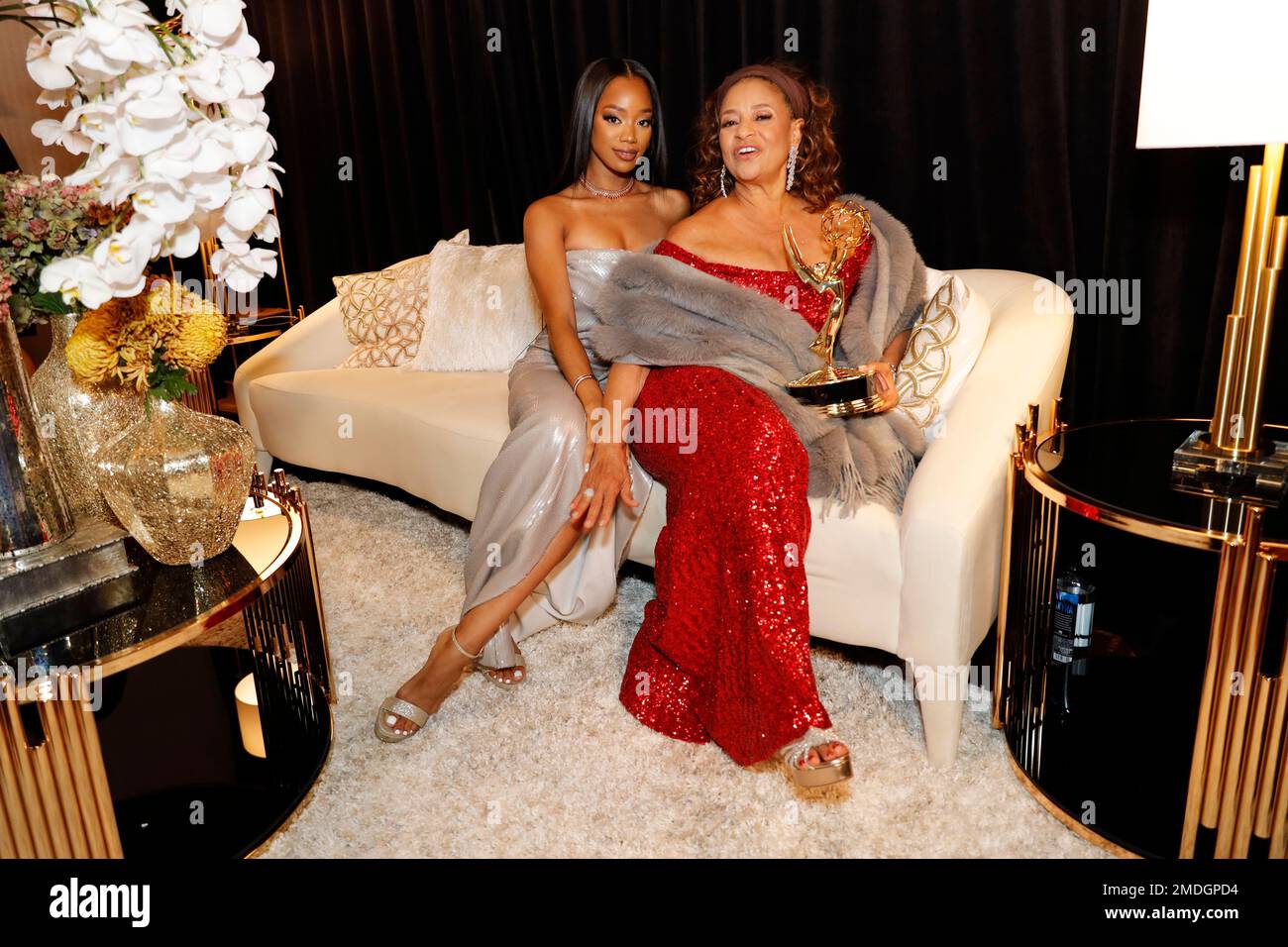 Kylie Marie Jefferson, left, and Debbie Allen at the Backstage ...