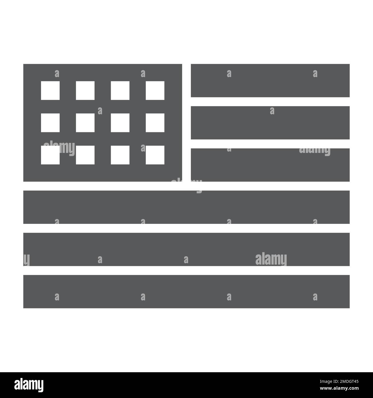 American flag glyph icon, usa and national, patriotic sign, vector ...