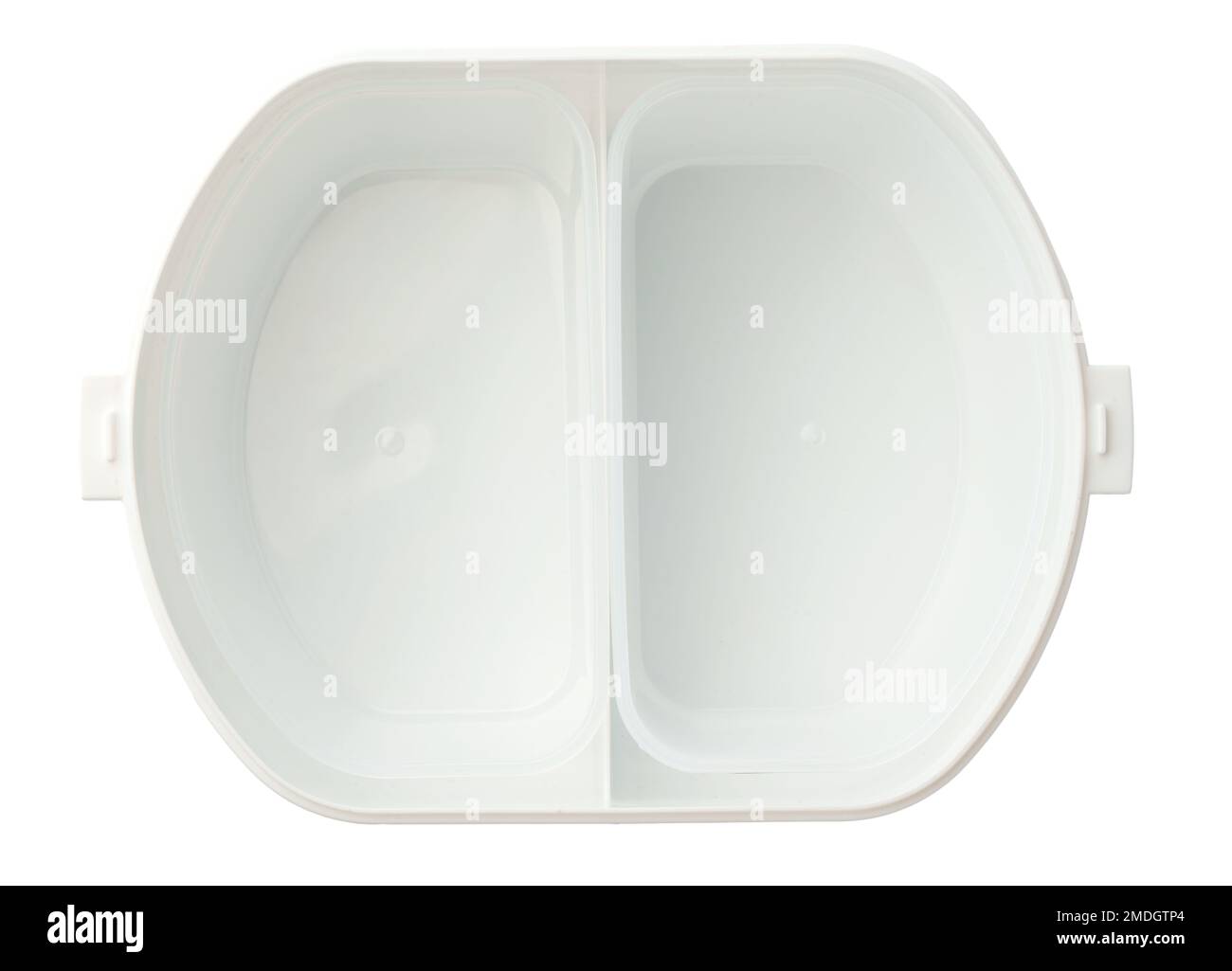 White plastic food container isolated on white background Stock Photo ...