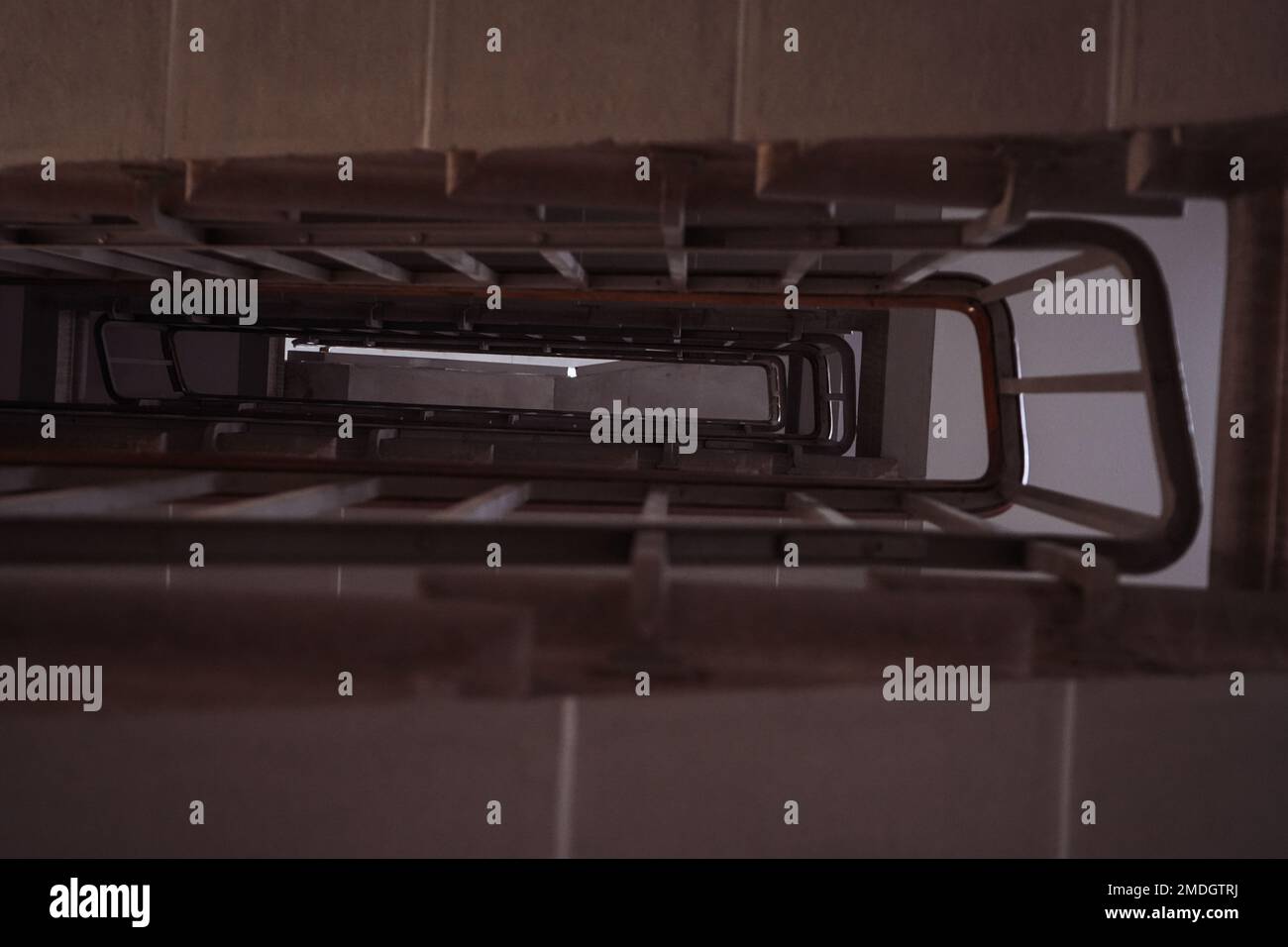 A top view of a building staircase of many floors Stock Photo - Alamy