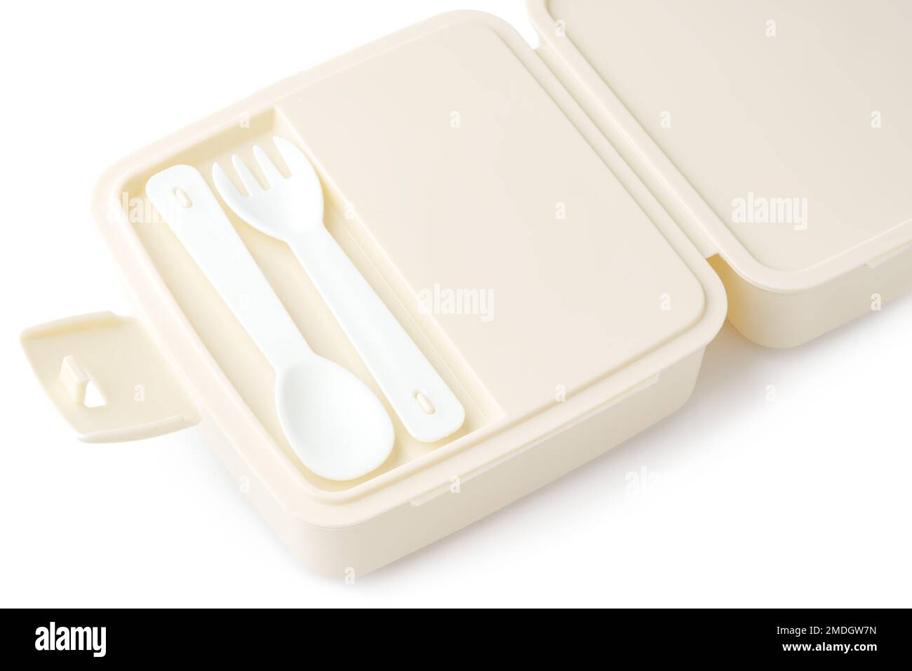 Plastic food box isolated on white background Stock Photo - Alamy