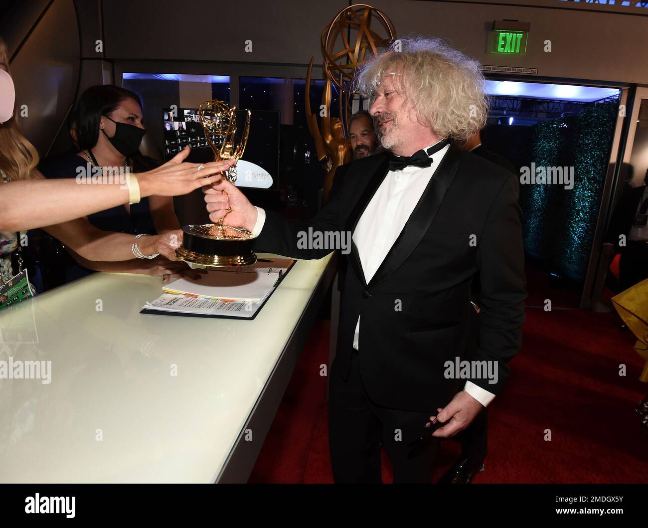 Marcus Loges poses for a photo at the 73rd Emmy Awards at the JW ...
