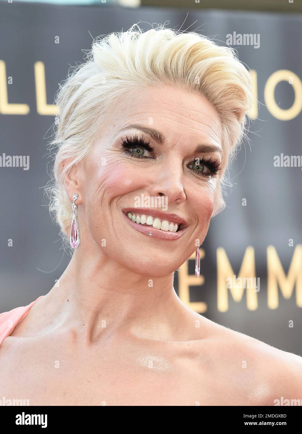 Hannah Waddingham arrives at the 73rd Emmy Awards at the JW Marriott on ...