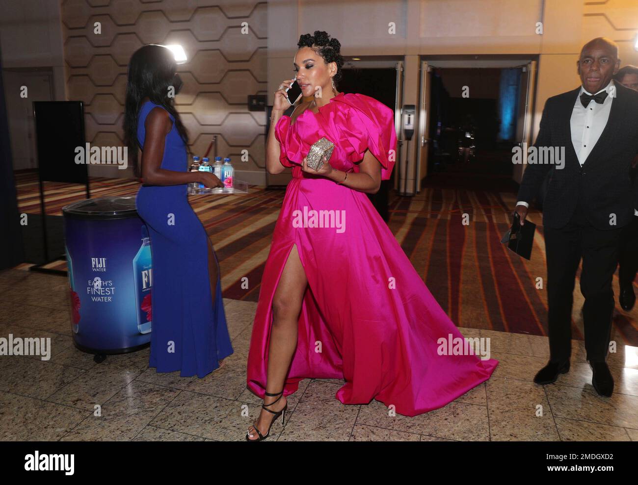 Emmy Raver-Lampman arrives at the 73rd Emmy Awards at the JW Marriott ...