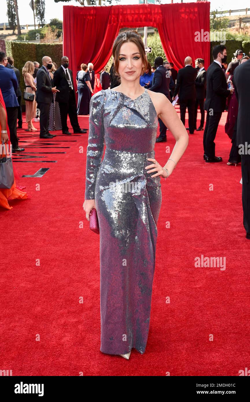 Jamie Lee arrives at the 73rd Emmy Awards at the JW Marriott on Sunday ...