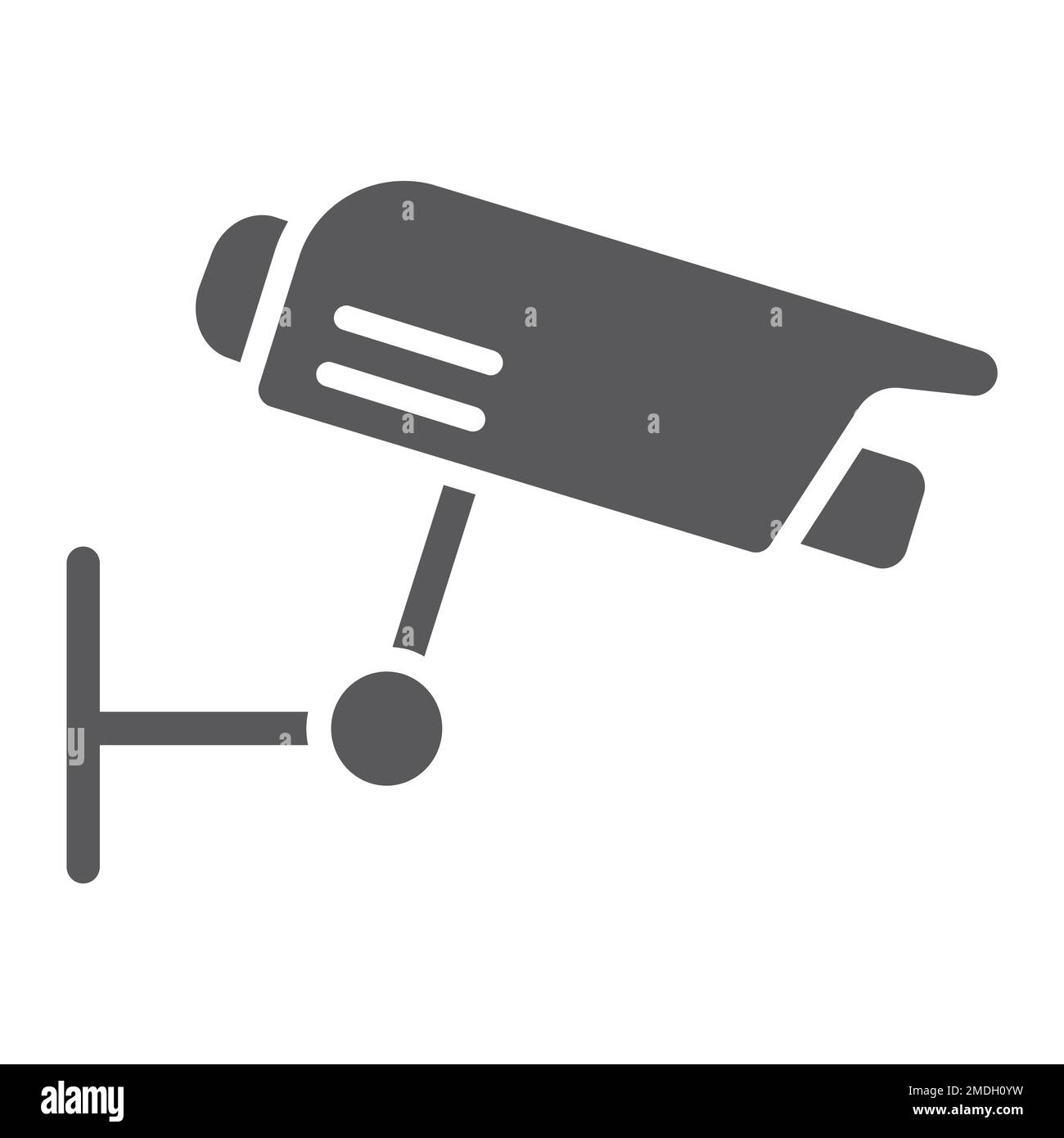 Surveillance camera glyph icon, guard and digital, cctv sign, vector ...