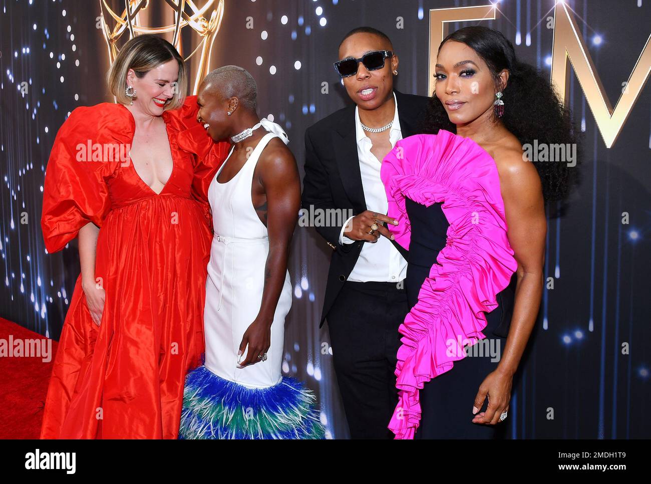 Sarah Paulson, from left, Cynthia Erivo, Lena Waithe and Angela Bassett ...