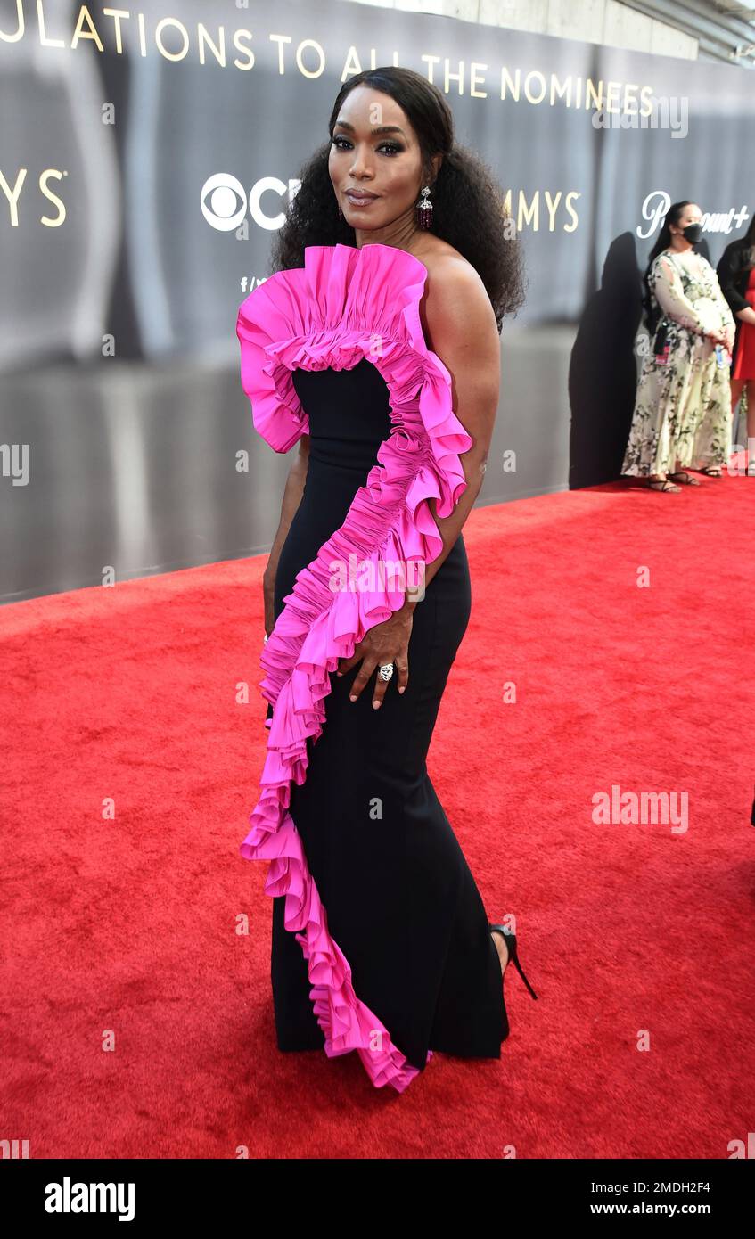 Angela Bassett arrives at the 73rd Emmy Awards at the JW Marriott on ...