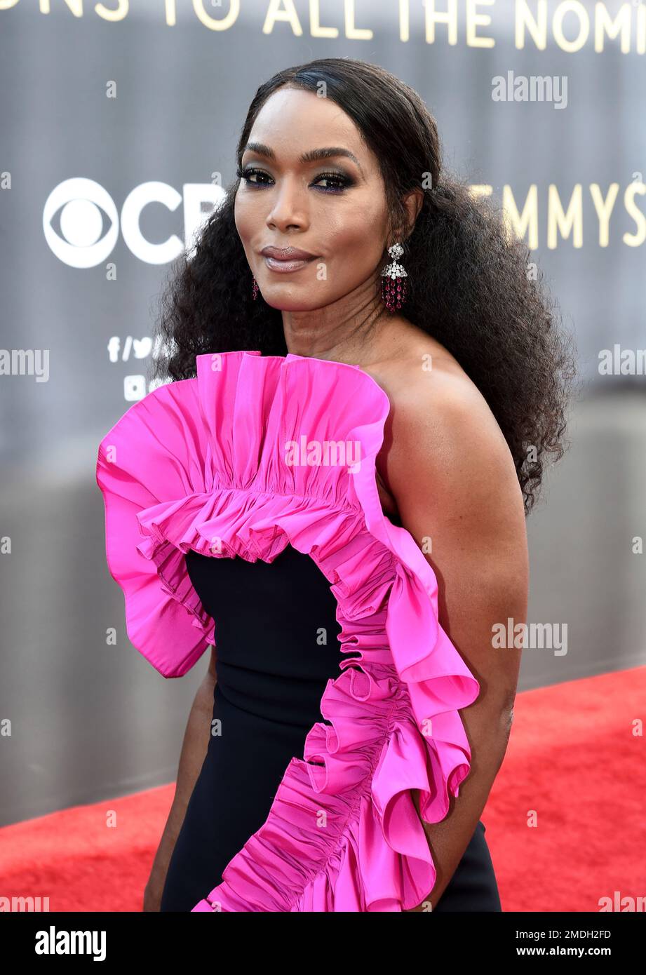 Angela Bassett arrives at the 73rd Emmy Awards at the JW Marriott on ...