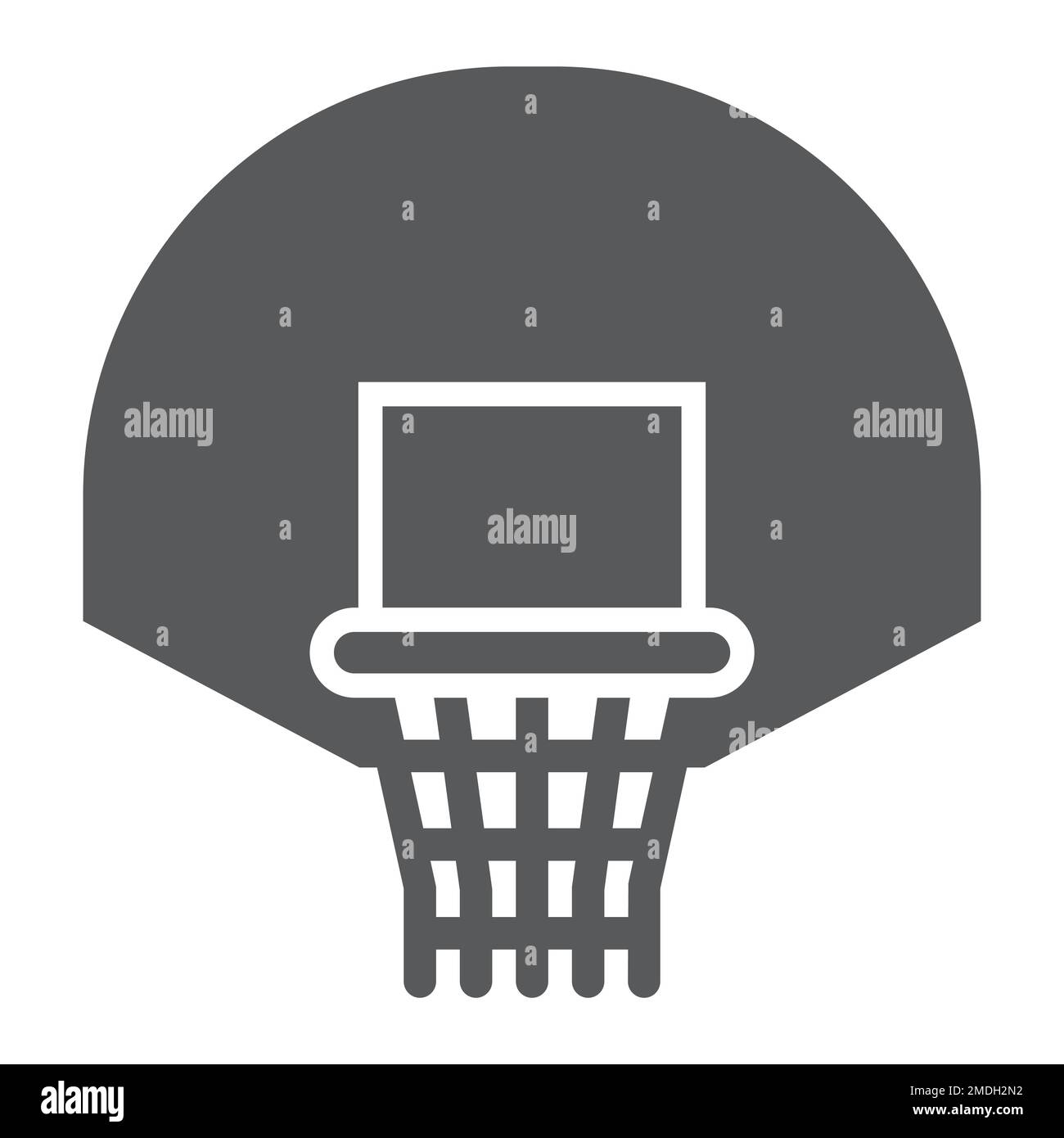 Basketball hoop glyph icon, game and sport, basket sign, vector ...