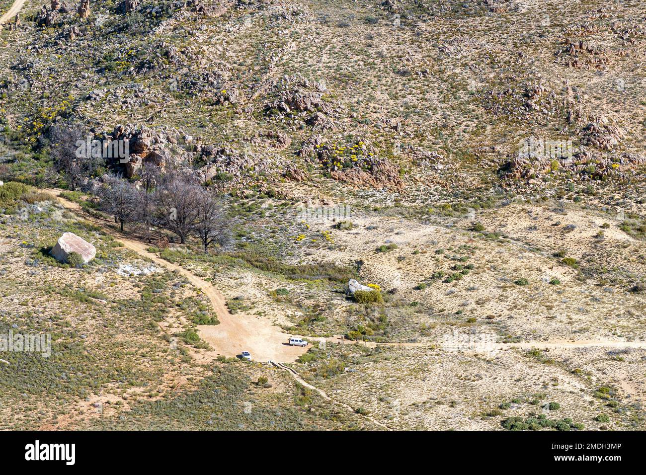 SANDDRIF, SOUTH AFRICA - SEP 7, 2022: View from the trail to the ...