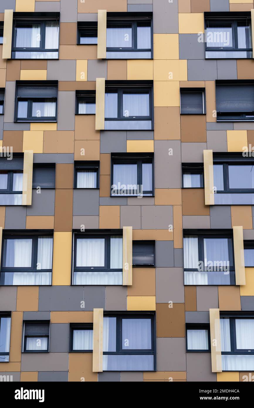 Colorful facade exterior modern design hi-res stock photography and ...