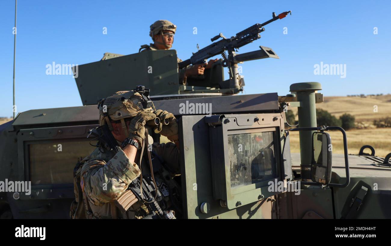 870th Military Police Company Soldiers conduct reconnaissance on July ...