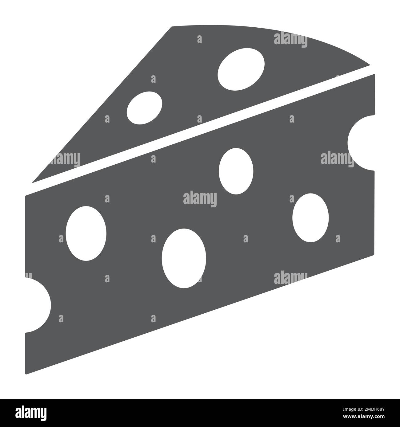 Cheese glyph icon, milk and meal, food sign, vector graphics, a solid ...