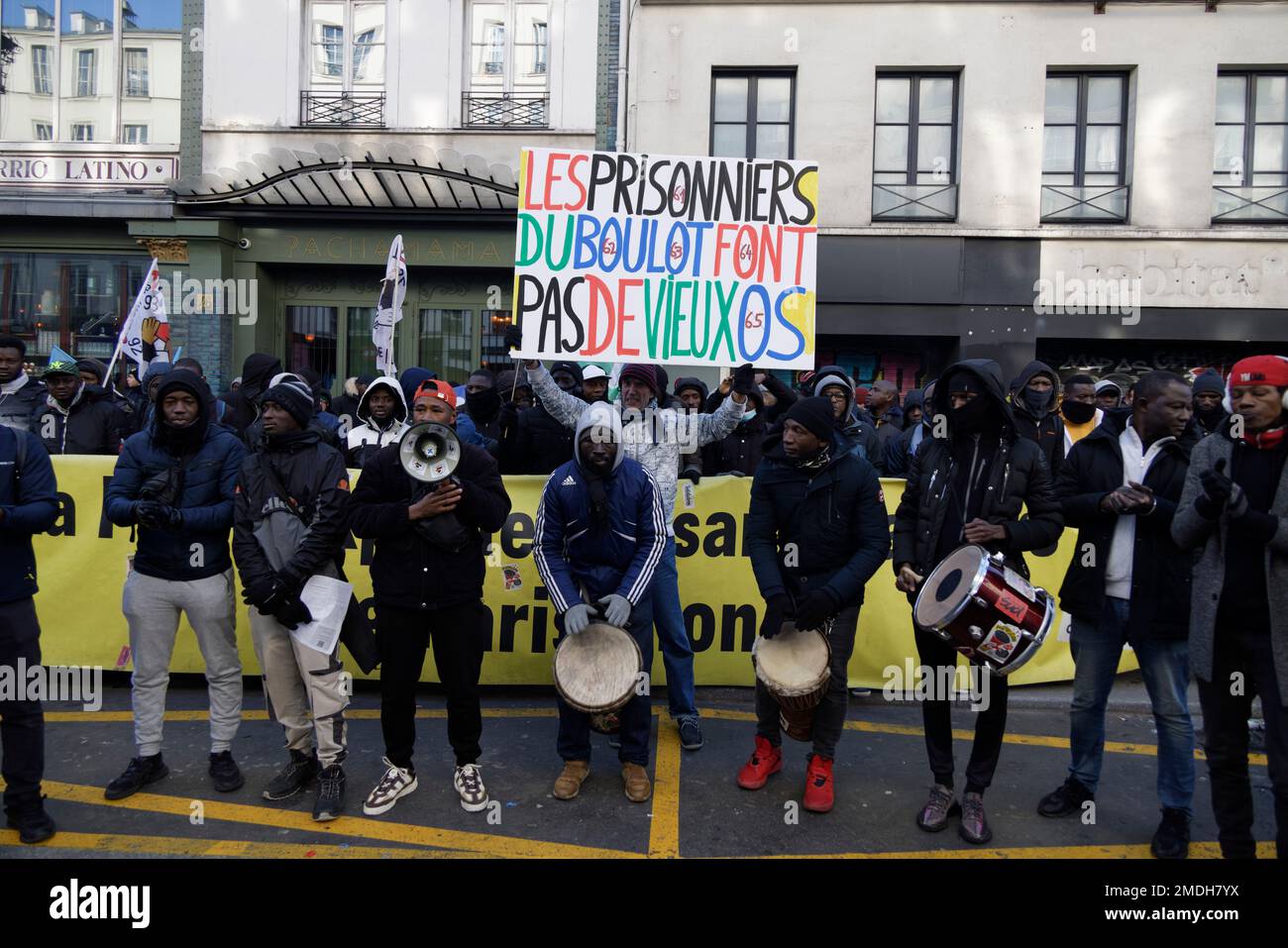 Paris, France. 21th Jan, 2023. Demonstration against the breakage of ...