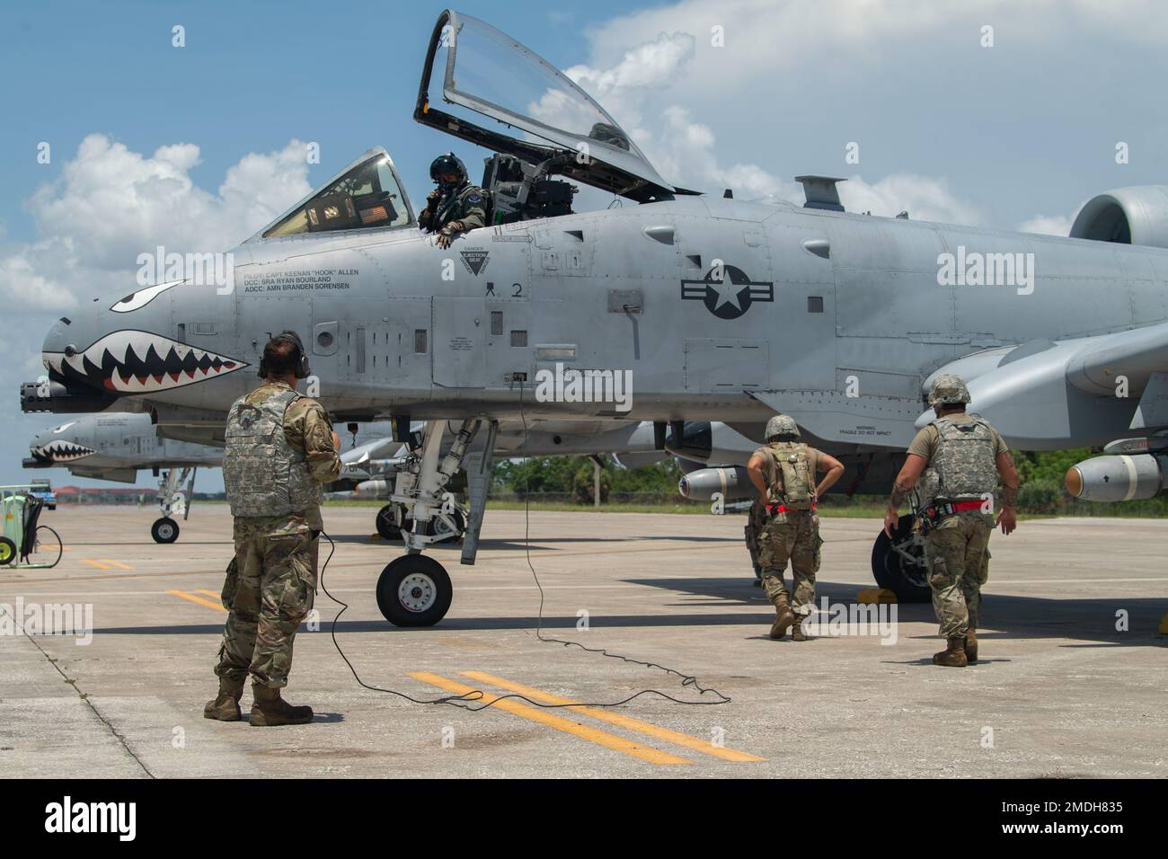 U.S. Air Force Airmen assigned to the 75th Fighter Generation Squadron ...
