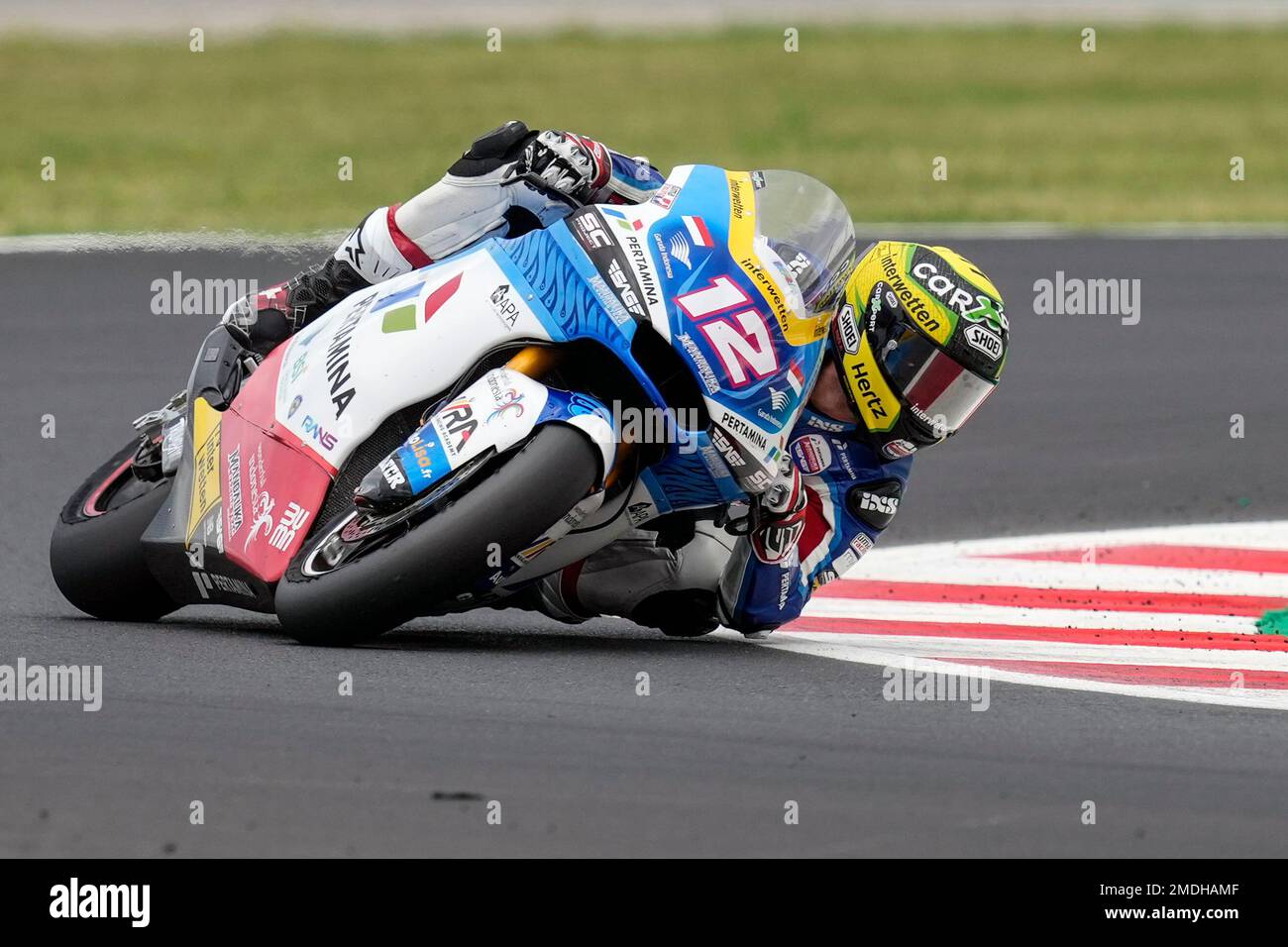 Switzerland's Thomas Luthi competes during the Moto2 race of the San ...