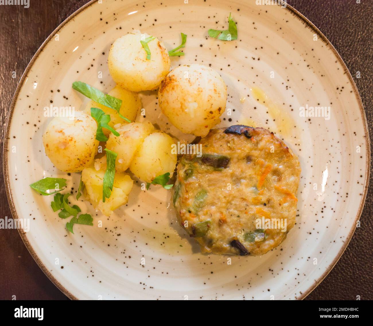 Chicken burger top view hi-res stock photography and images - Alamy