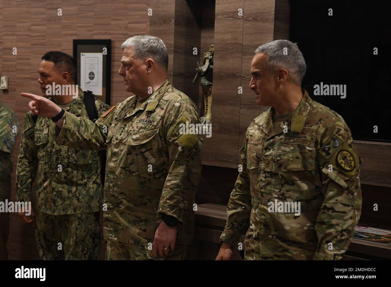 Chairman of the Joint Chiefs of Staff General Mark A Milley and Senior ...