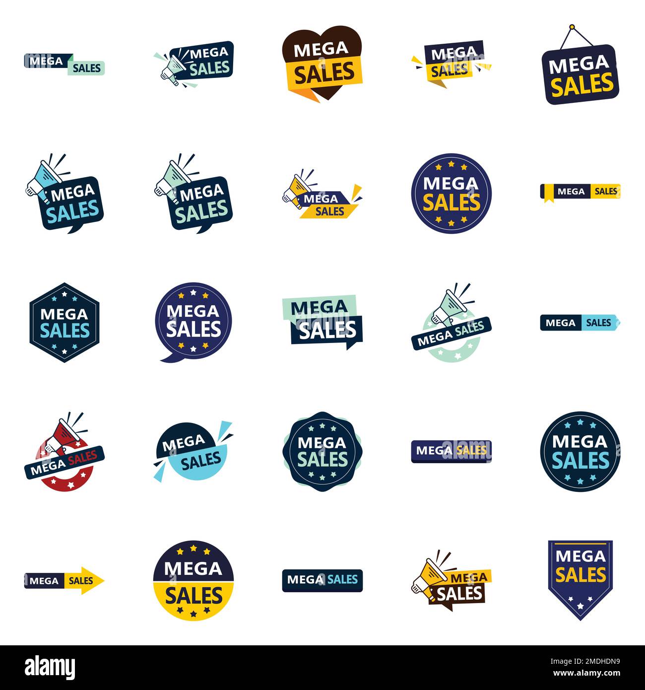 25 Versatile and Editable Vector Designs in the Mega Sale Bundle Perfect for Sales Professionals ...