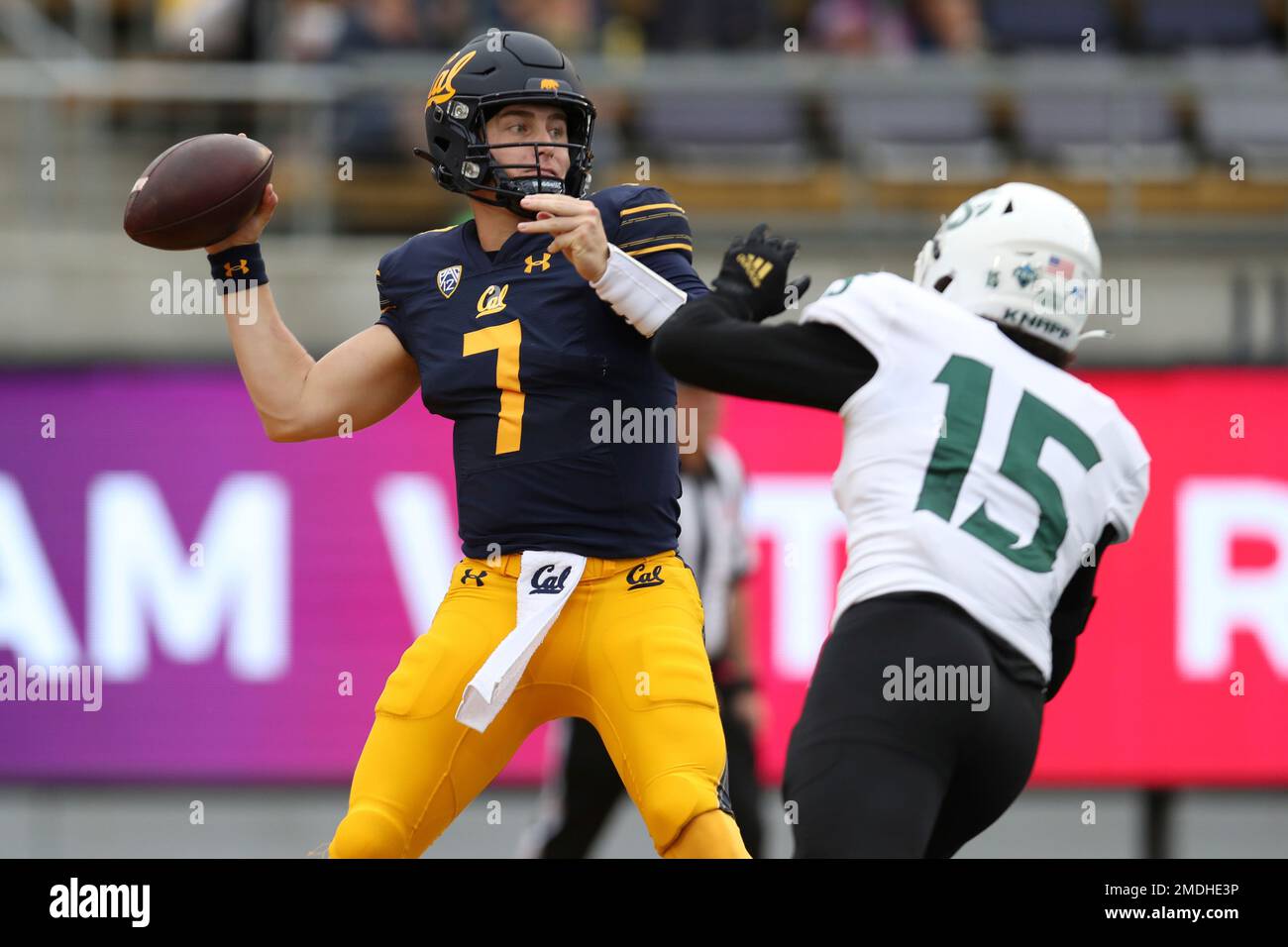 California quarterback Chase Garbers throws against Sacramento State ...