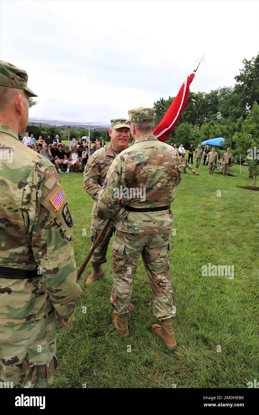 During the passing of the colors, outgoing Commanding General, Maj. Gen ...