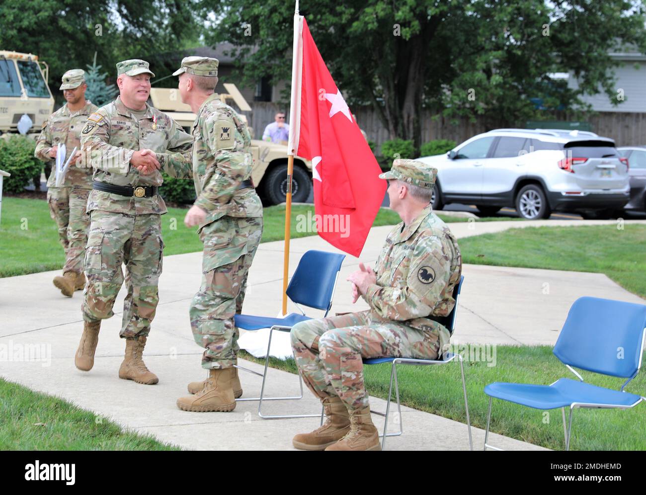 The outgoing Commanding General, Maj. Gen. Matthew V. Baker, shares a ...