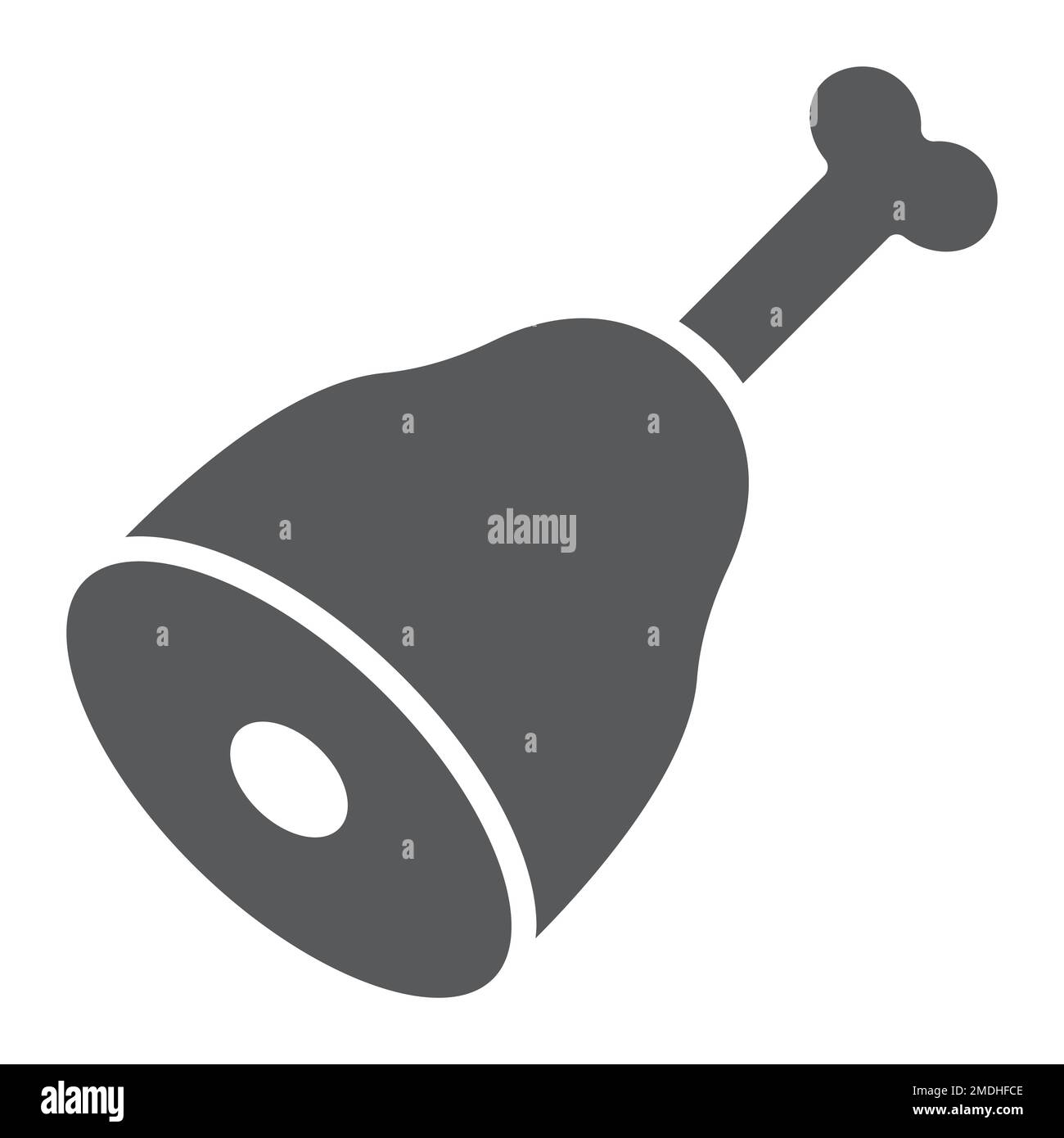 Ham on the bone Stock Vector Images - Alamy