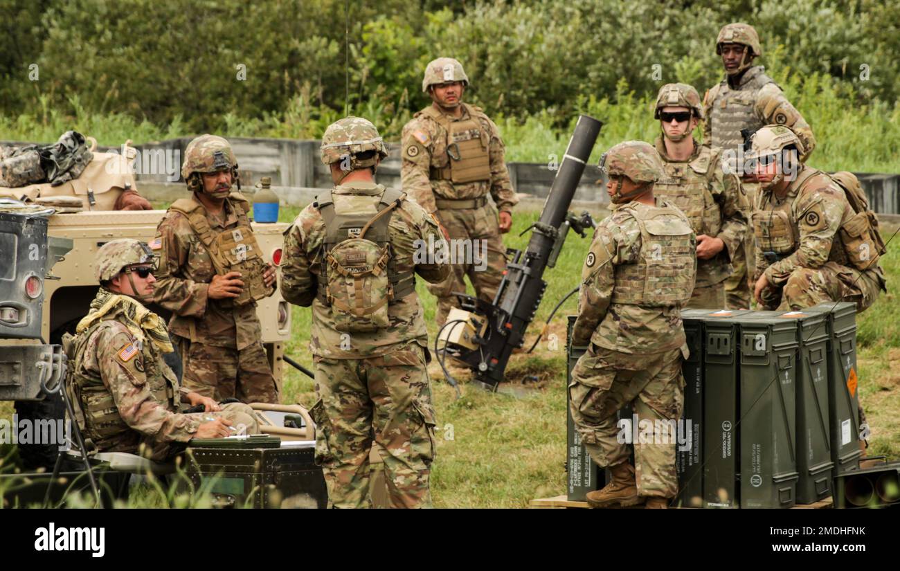 U.S. Army Soldiers assigned to 1st Squadron, 102nd Cavalry Regiment ...
