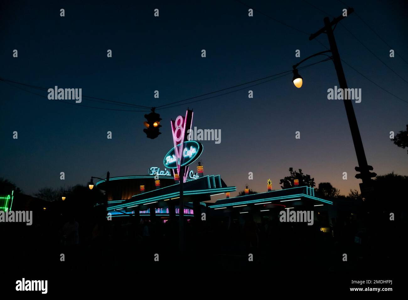 Flo's V8 Cafe, Disneyland, CA Stock Photo - Alamy