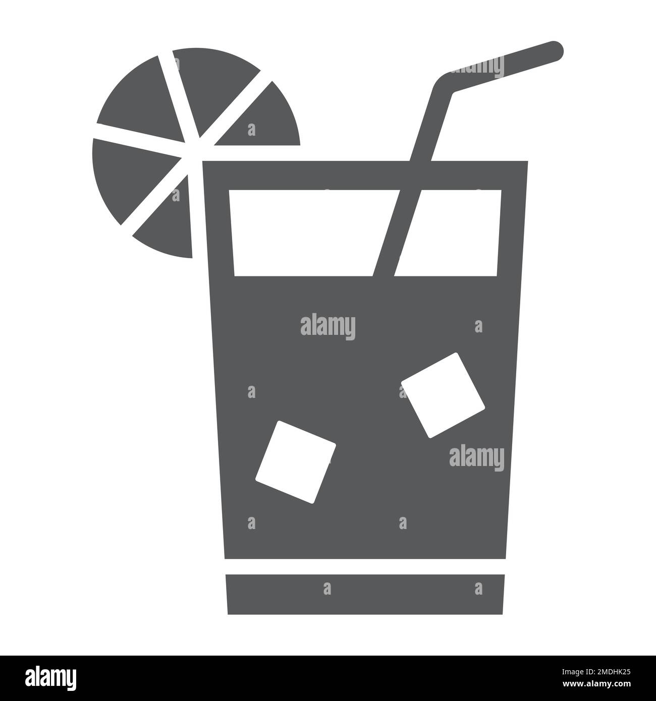 Lemonade glyph icon, beverage and drink, juice sign, vector graphics, a ...