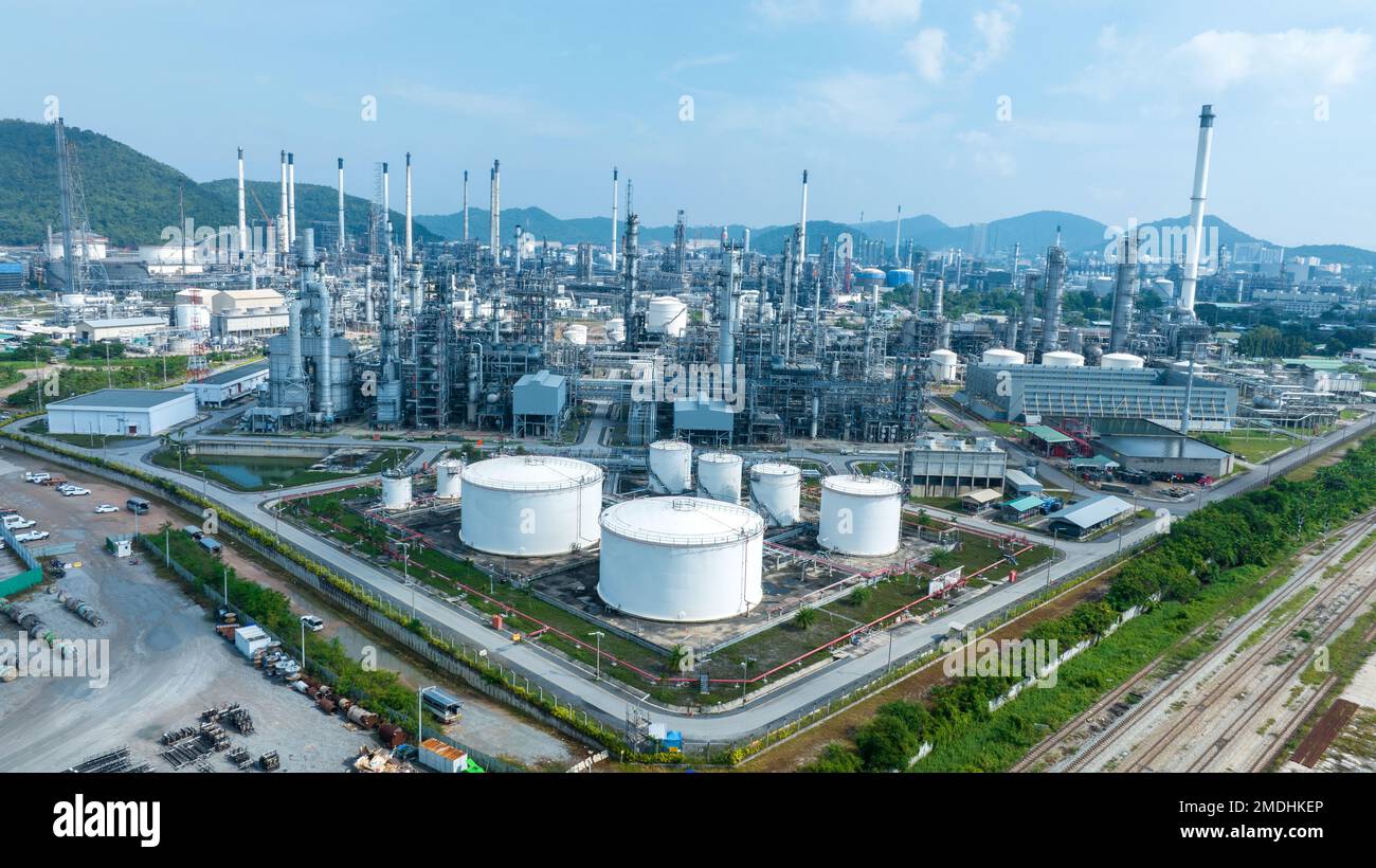 Oil Refinery Gas Chemical Equipment Prodiction import export Concept ...