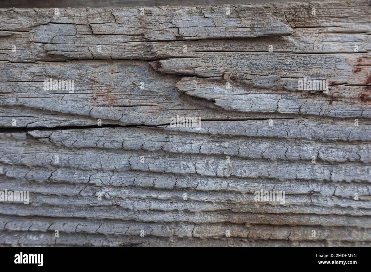 Old weathered wooden beam with distinctive grain - texture, pattern ...