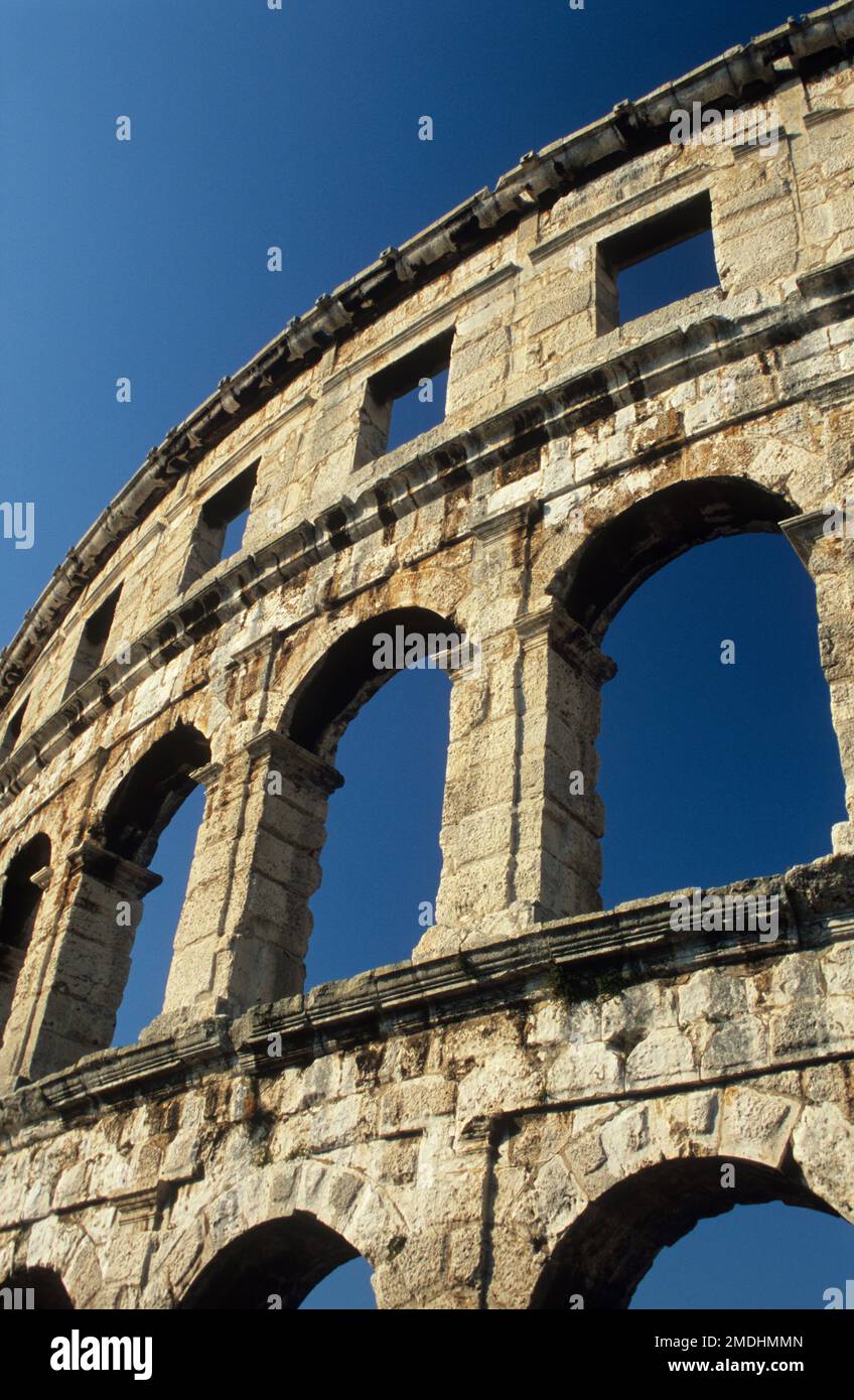 Croatia, Pula, the 1st century Roman Amphitheatre Stock Photo - Alamy