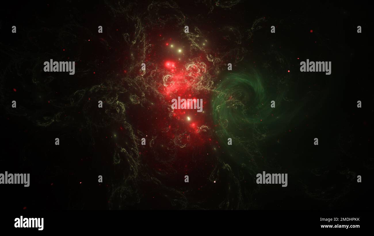 Creation of the universe in space, the birth of planets and galaxies ...