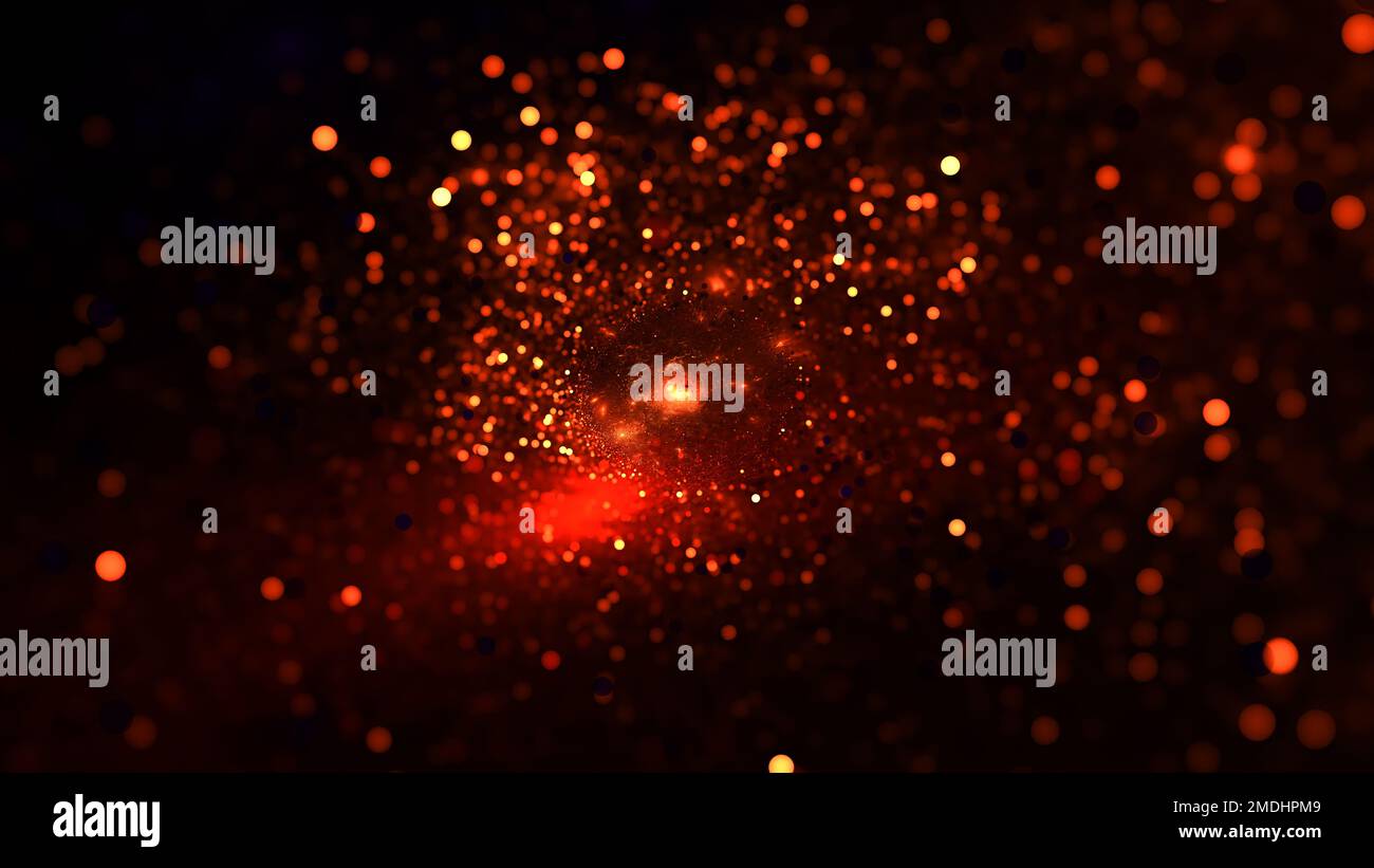 Creation of the universe in space, the birth of planets and galaxies ...