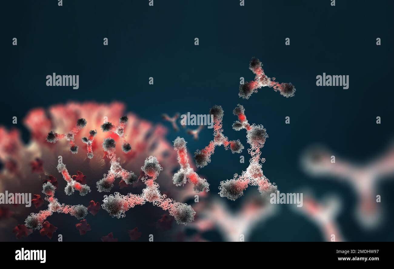 Virus protection. Vaccine search. Antibodies and viral infection ...