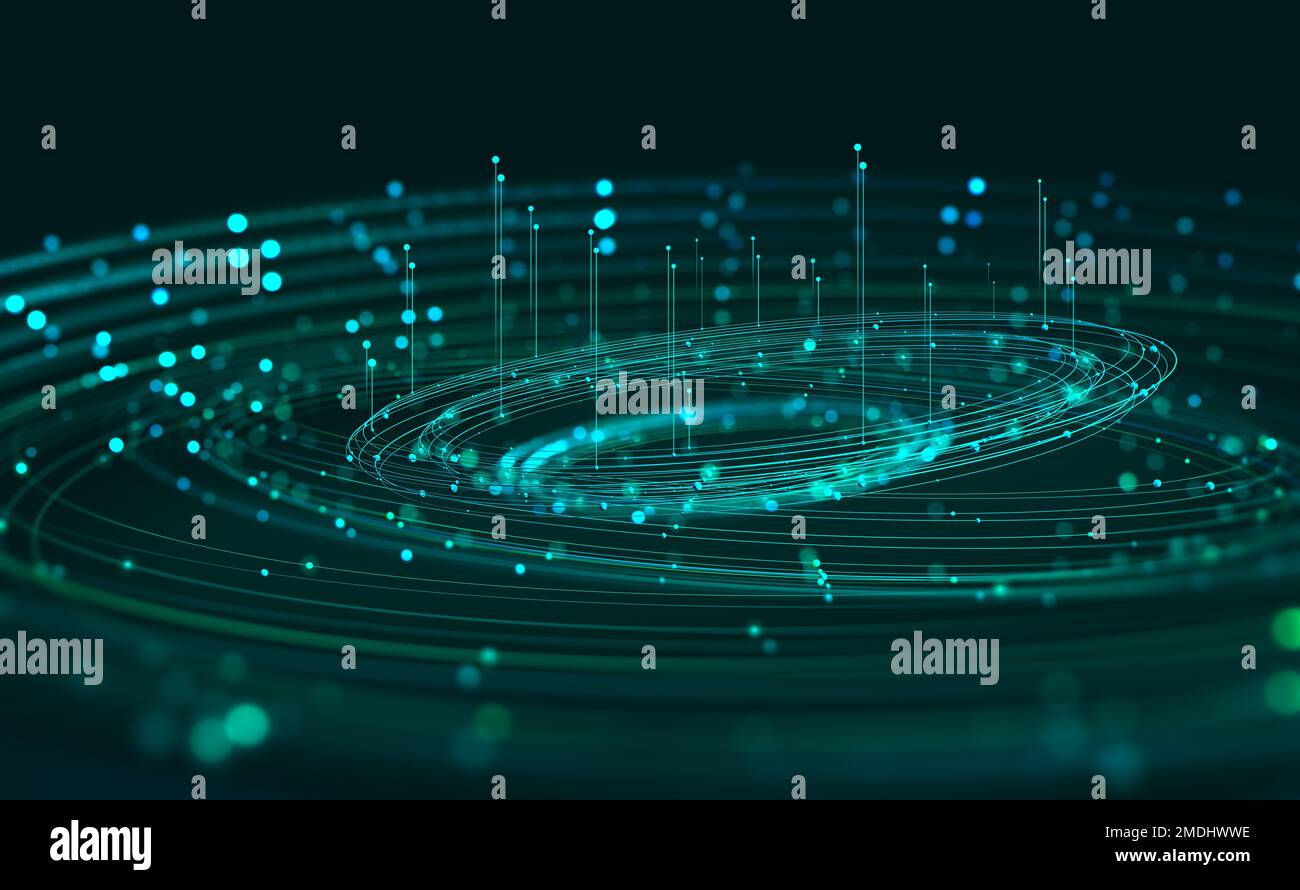 Big data analytics. Business technologies of our time. Massive data ...