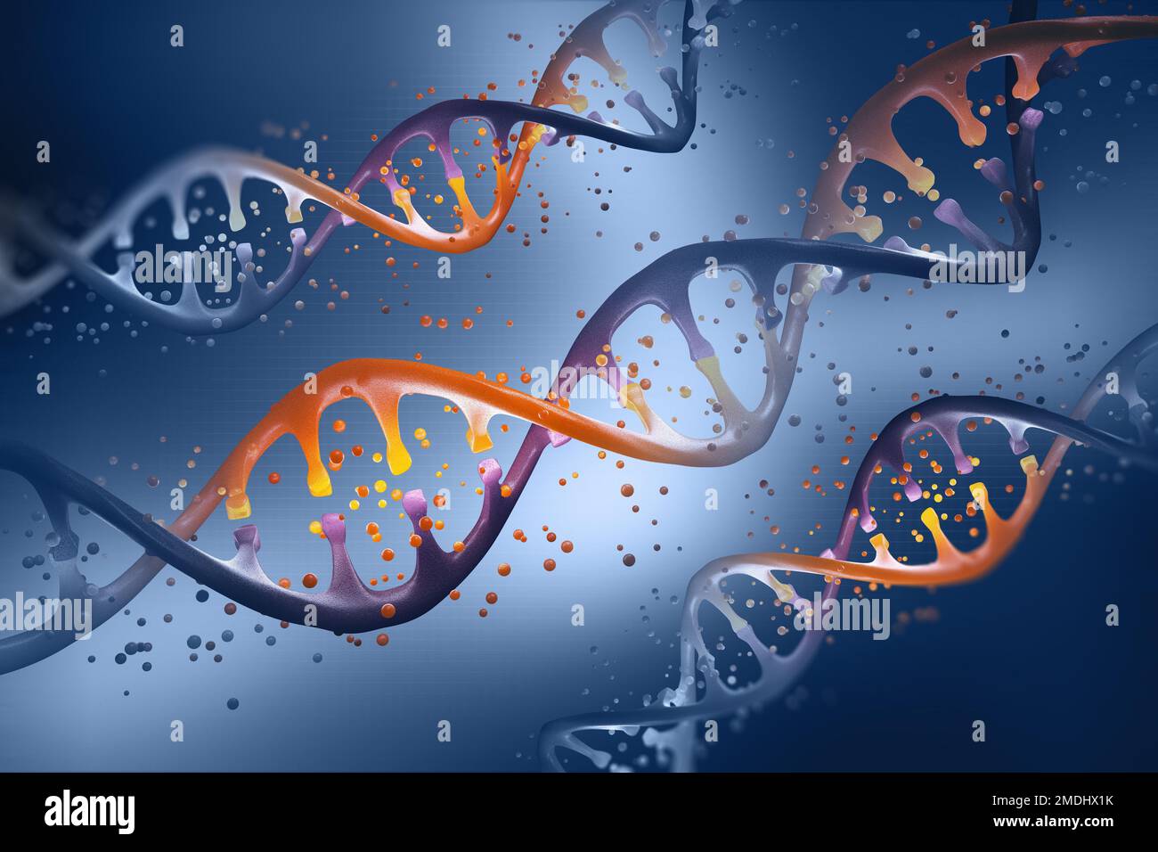 DNA helix. Genetic Engineering. Study of the structure of DNA. Modern ...