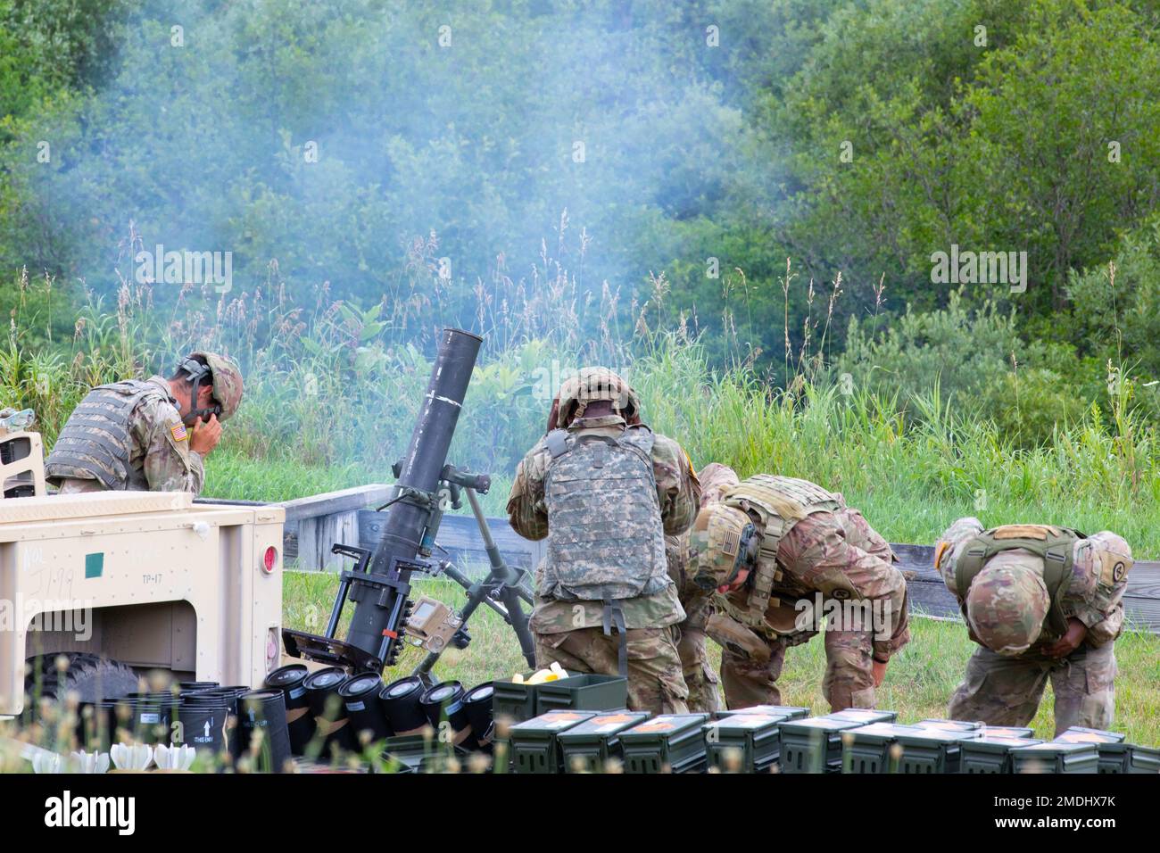 U. S. Army Soldiers assigned to 1st Squadron, 102nd Cavalry Regiment ...
