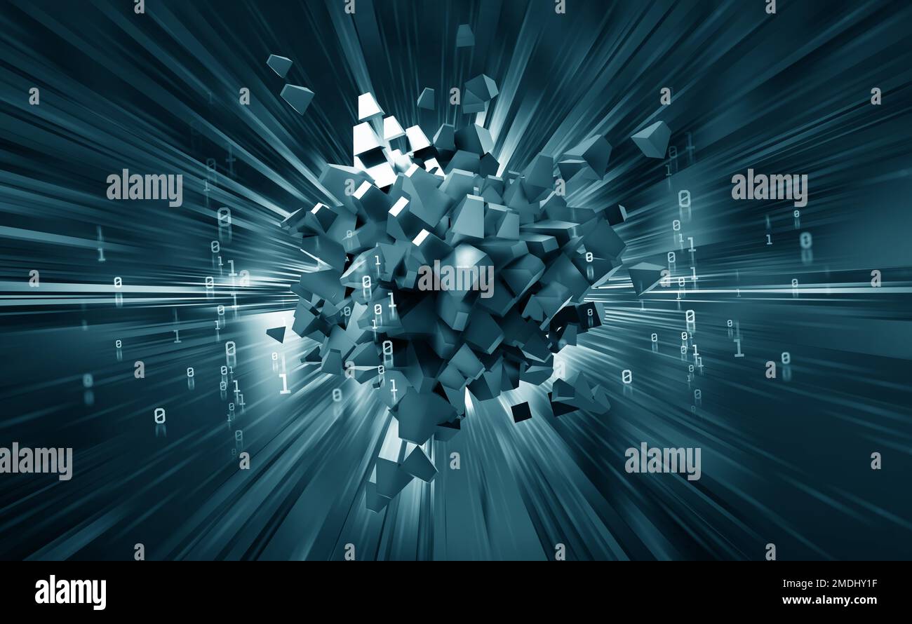 Big data in digital cyberspace. High-speed communication and high ...