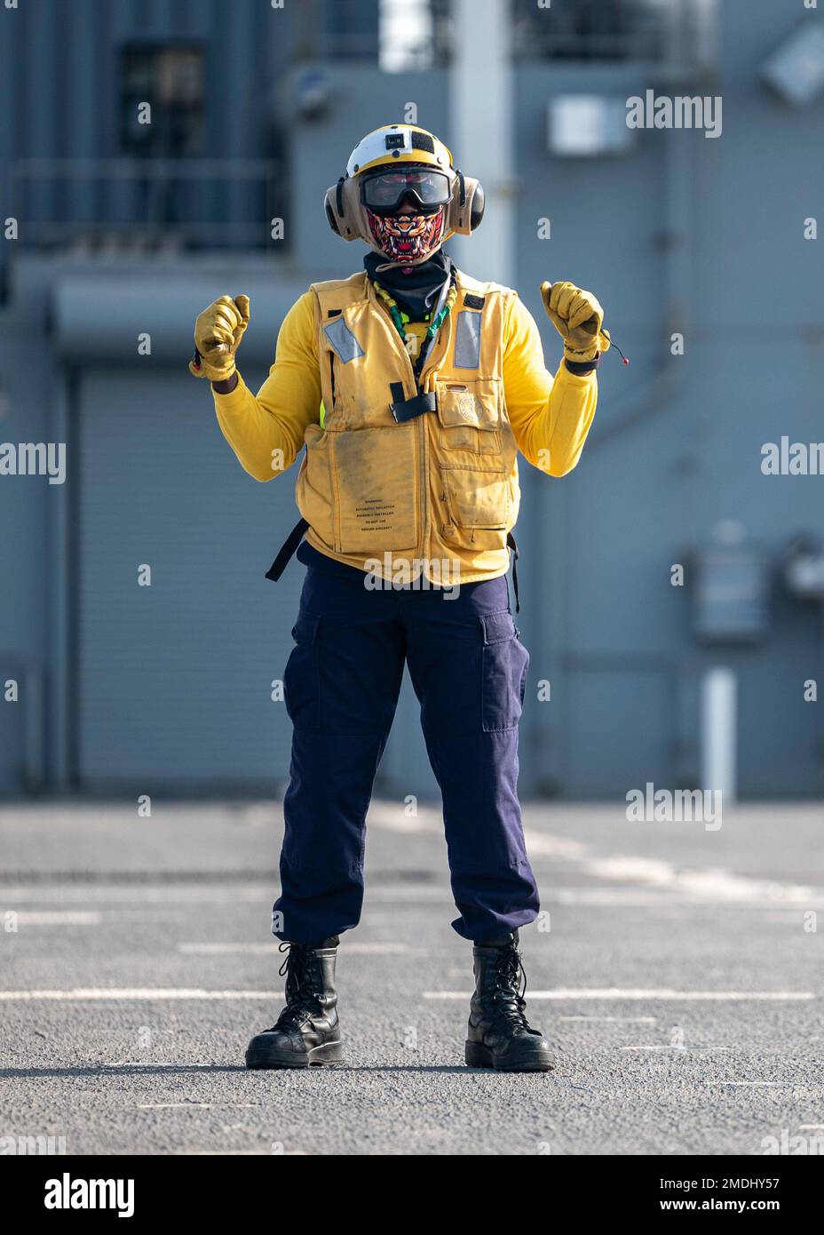 220724-F-LN908-1659 GULF OF ADEN (July 24, 2022) Aviation Boatswain's ...