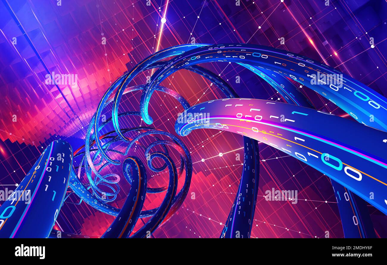 Cyber flow in digital databases. Big data analysis in high-tech ...