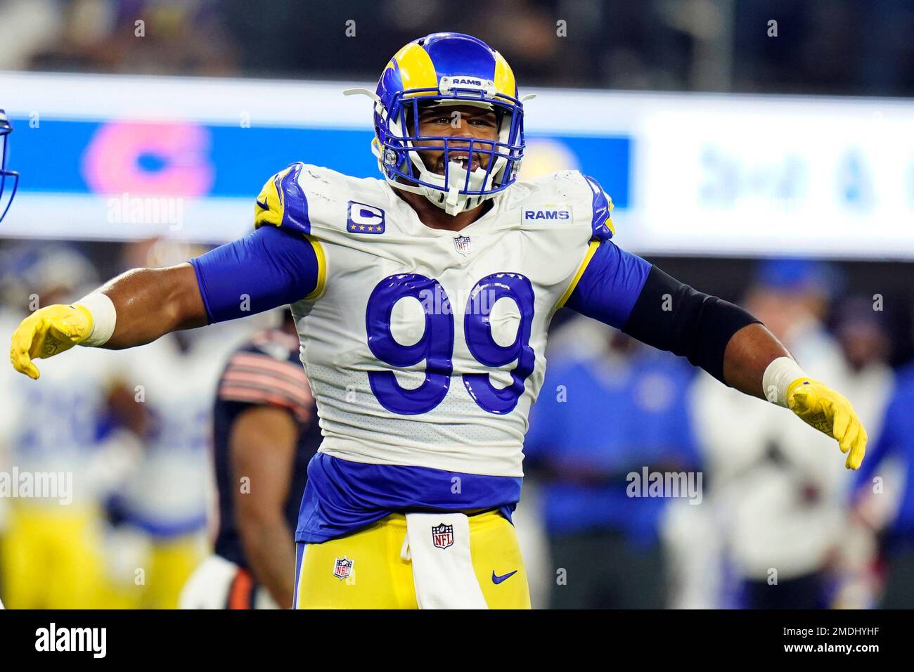 FILE- In this Sunday, Sept. 12, 2021, file photo, Los Angeles Rams ...