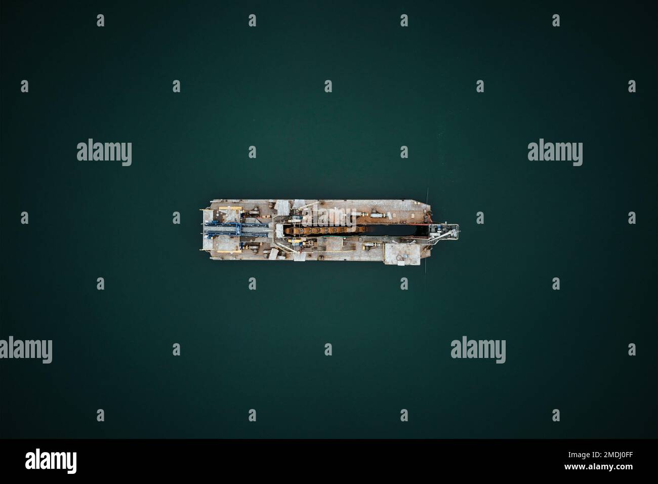 Aerial view sand dredging hi-res stock photography and images - Alamy