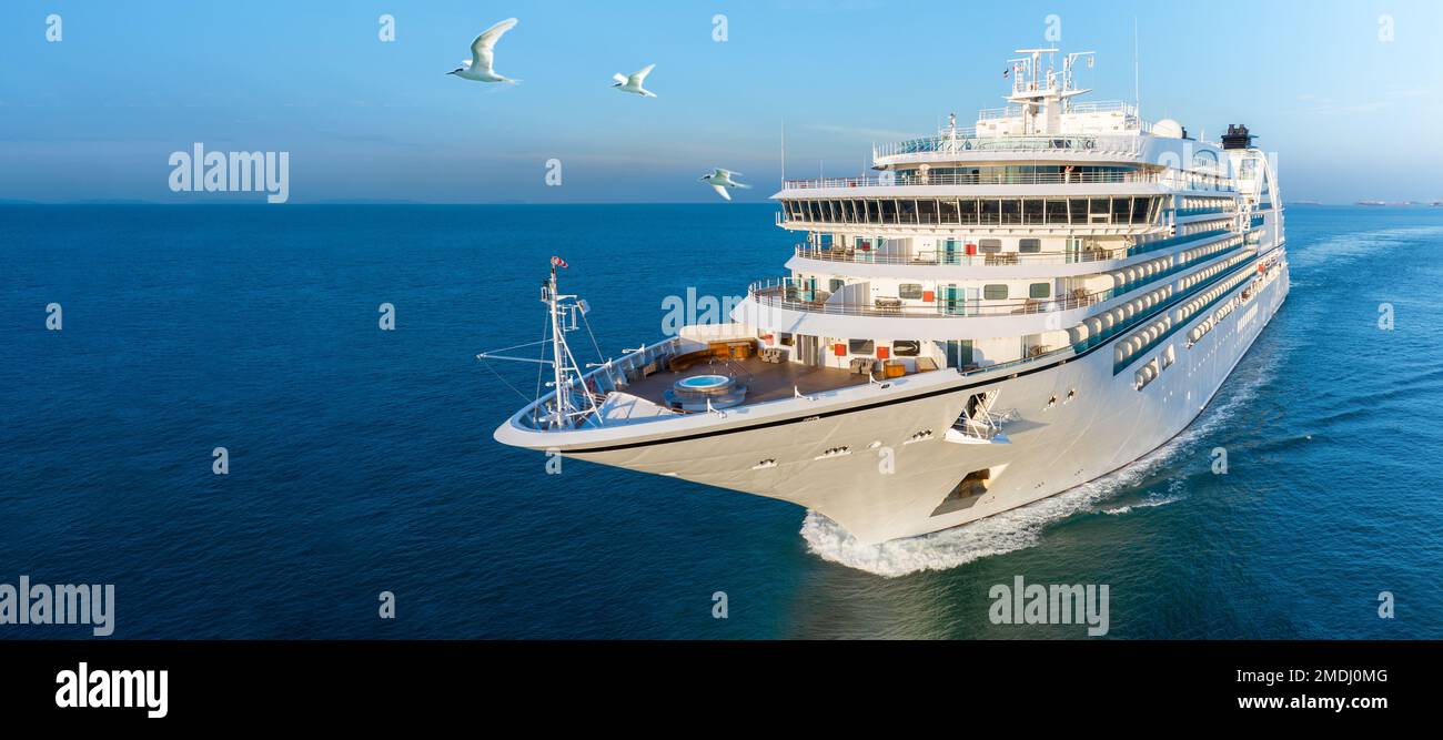 Cruise Ship, Cruise Liners beautiful white cruise ship above luxury ...
