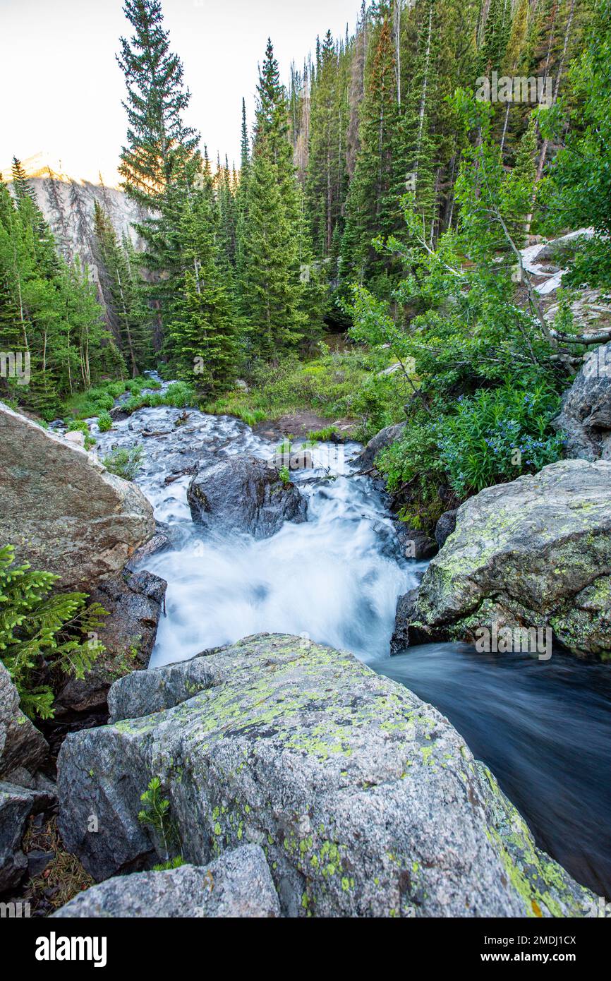 flowing water, Rocky Mountain National Park is an American national ...