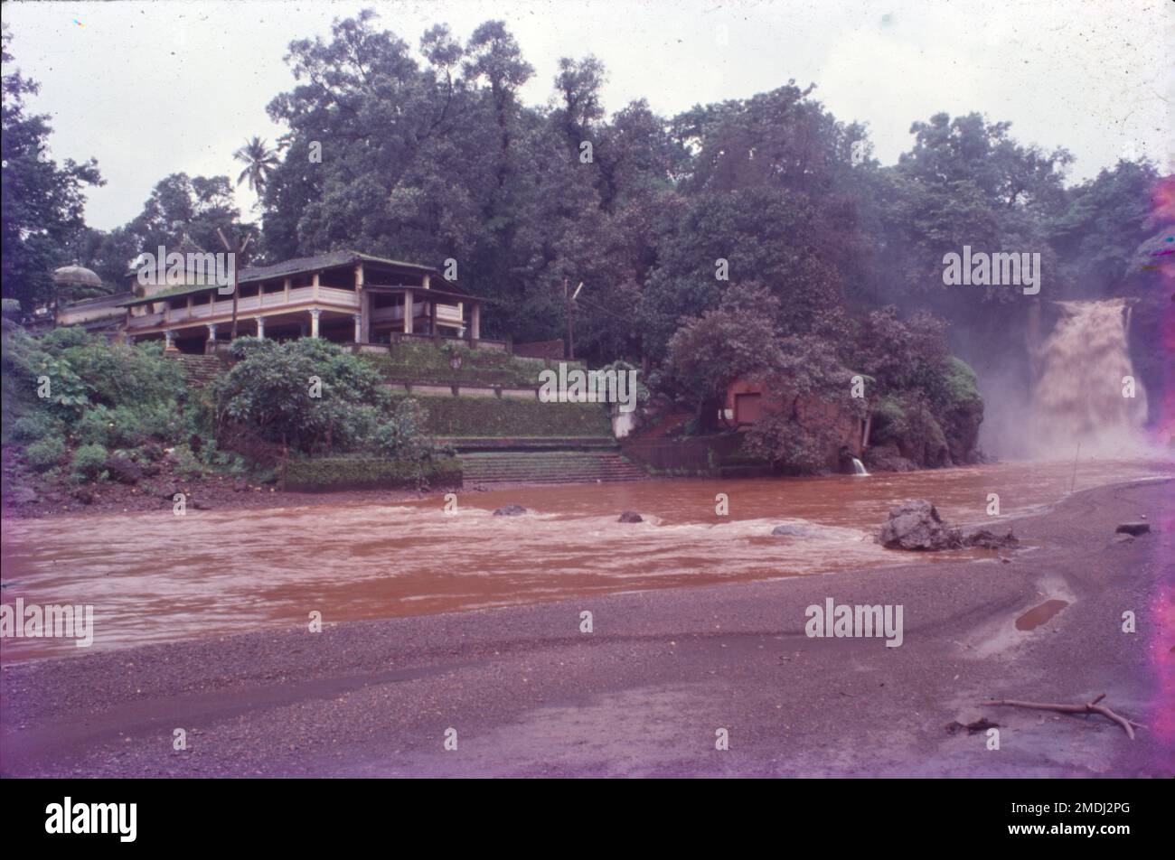 Rudreshwar (Shiva) Temple, & Harvalem Waterfalls, Goa, India Stock ...