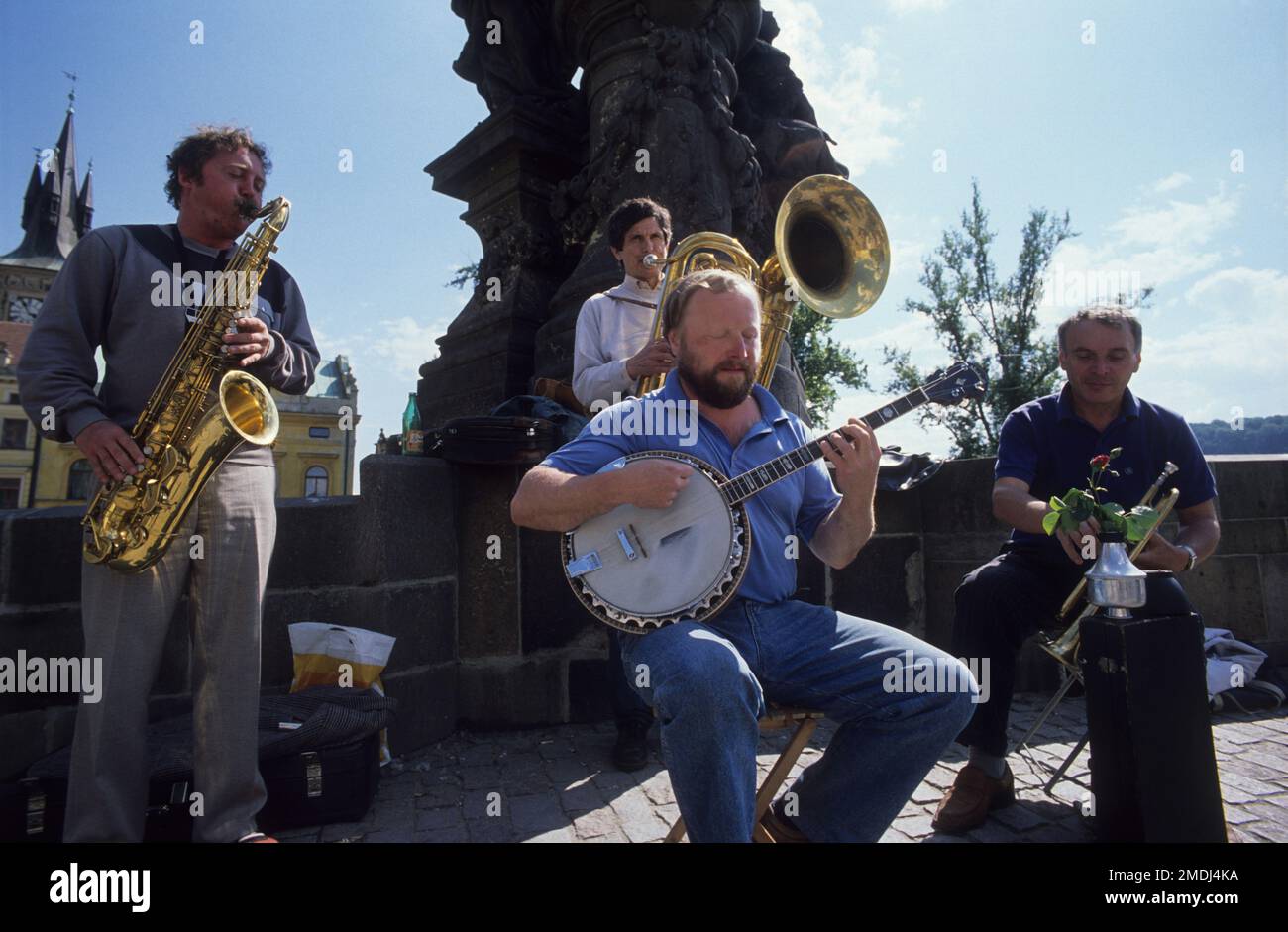 Prague buskers hi-res stock photography and images - Alamy