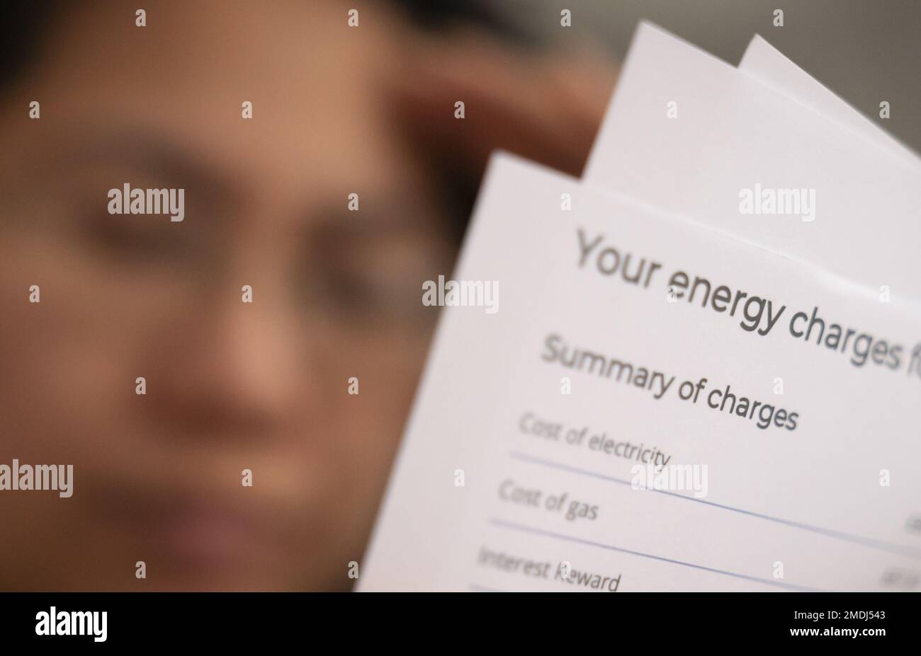 PICTURE POSED BY A MODEL File photo dated 08/01/22 of a person holding ...